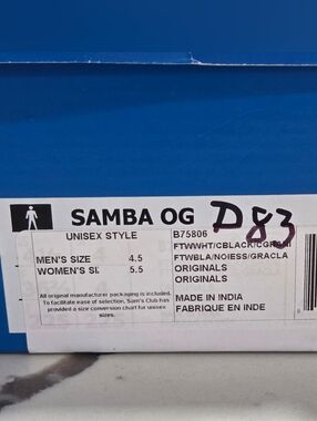 adidas | Shoes | Adidas Samba Og White Black Gum Size 5 55 Womens B7586 ...
